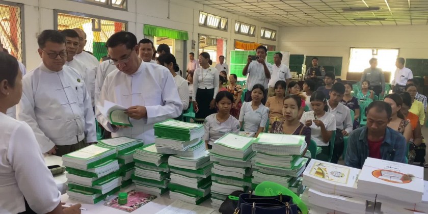 School Enrollment Activity: Bago Region Chief Minister attends the ...
