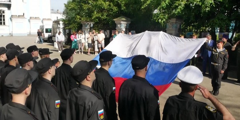 Ceremony for Russian conscripts leaving for mandatory military service ...