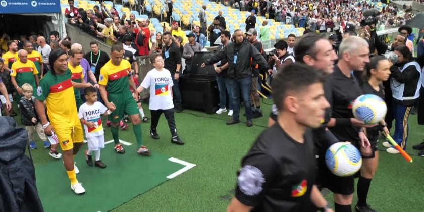 Brazil football greats play charity match for flood victims | Myanmar ...