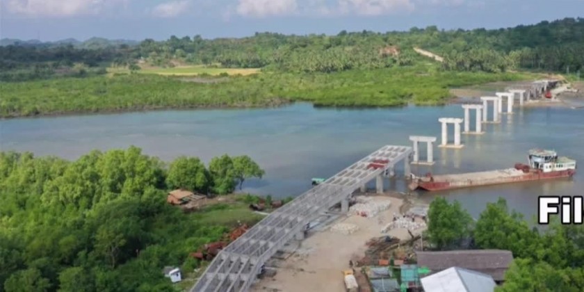 Smooth Transportation Access: Chaung Wa bridge construction has ...