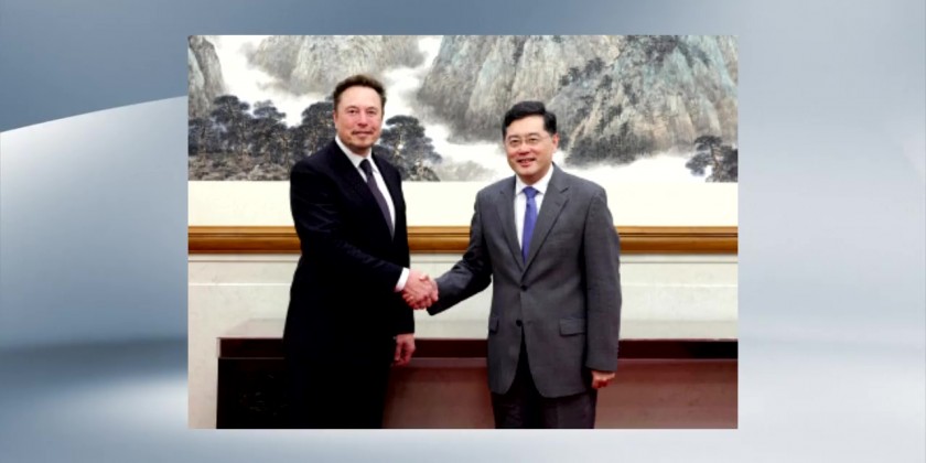 Chinese FM meets Tesla CEO Elon Musk | Myanmar International TV