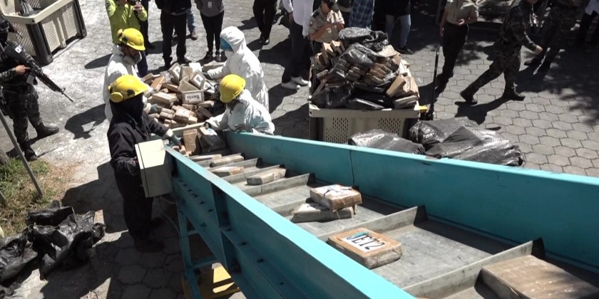 Ecuador destroys nearly 22 tons of cocaine seized in largest anti-drug ...