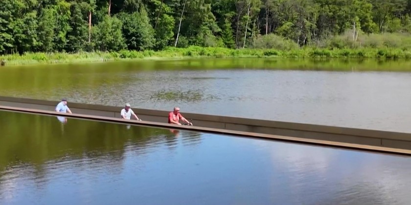The bike path through two ponds in northern Belgium | Myanmar ...