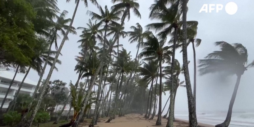 Winds, rain and heavy surf pummel Australian coast as tropical cyclone ...
