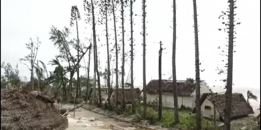 Drone footage of aftermath of Madagascar cyclone | Myanmar International TV