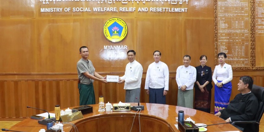 Donation Ceremony: Donations for flood affected area | Myanmar ...