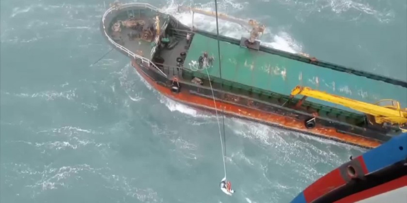 7 Crew Rescued From Damaged Cargo Ship at East China Sea | Myanmar ...