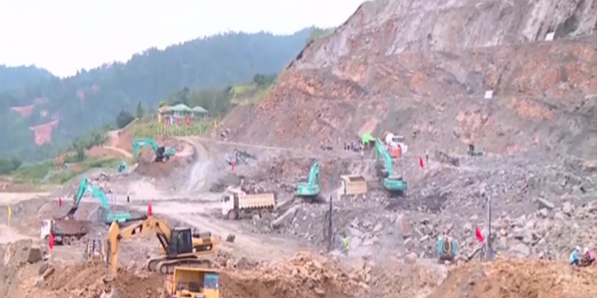 Development Project: Work progress of Tha Htay Hydropower Project ...