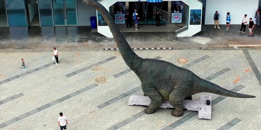 Suzhou exhibition displays dinosaur models in living scenario | Myanmar ...