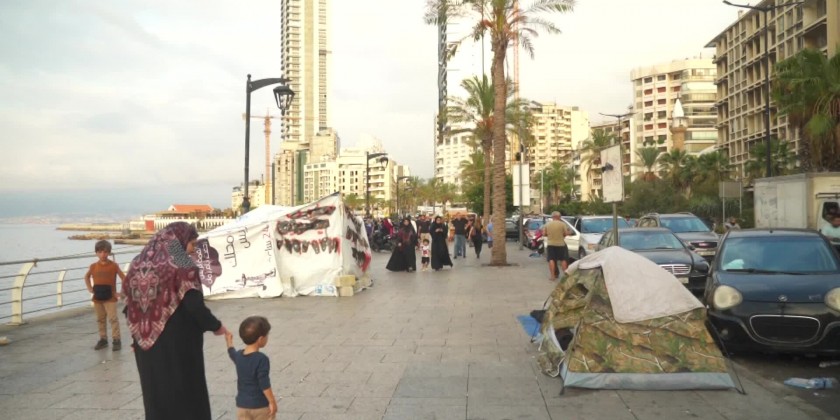 Public Squares of Lebanon's Capital is Full of Displaced People ...