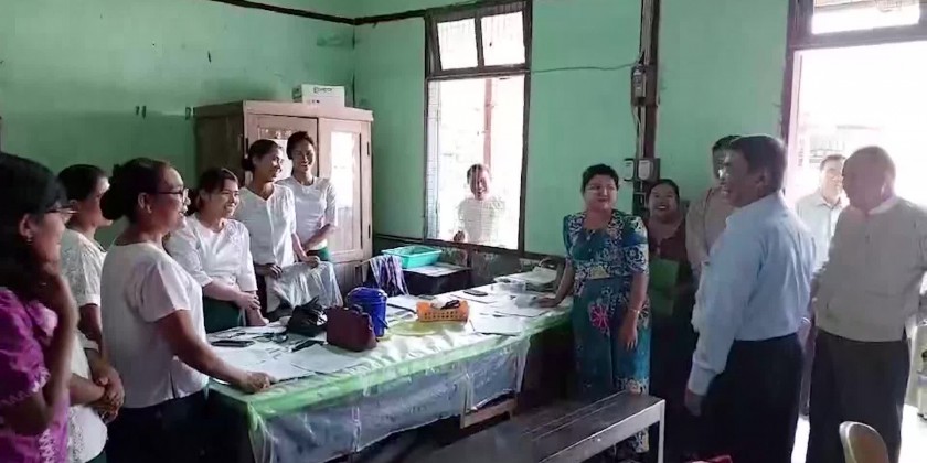 Education Sector: Union Minister visits exam centers in Sittwe ...