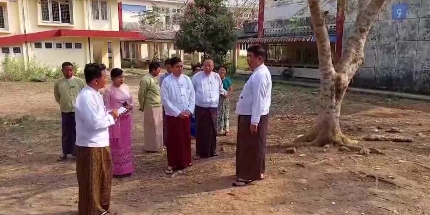Education Sector: Union Minister visits exam centers in Sittwe ...