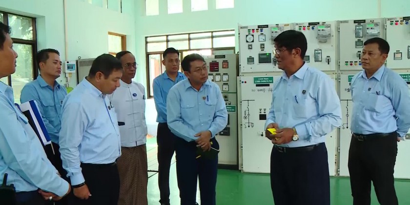 Electric Power Sector: Union Minister makes inspections in Bago ...