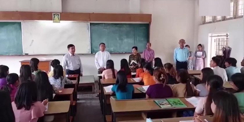 Education Sector: Union Minister inspects Sittwe University and schools ...