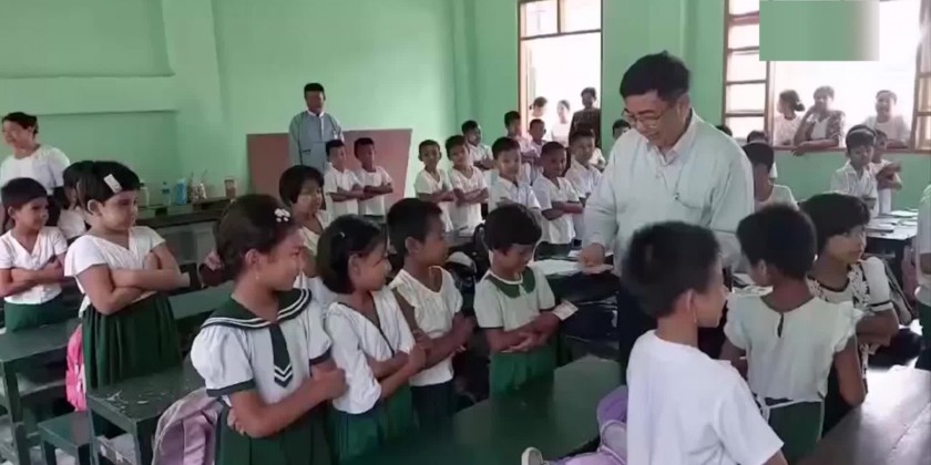 Education Sector: Union Minister inspects Sittwe University and schools ...