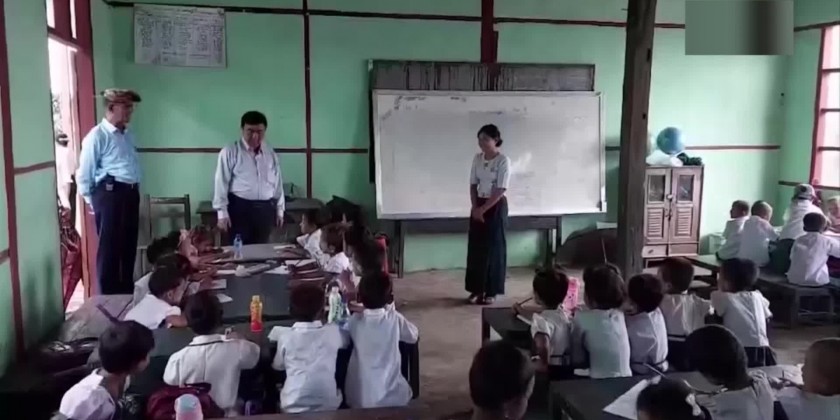 Education Sector: Union Minister inspects Sittwe University and schools ...