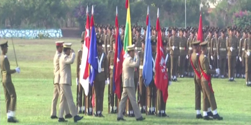 Graduation Parade: 126th Intake of Officer Training School (Ba Htoo ...