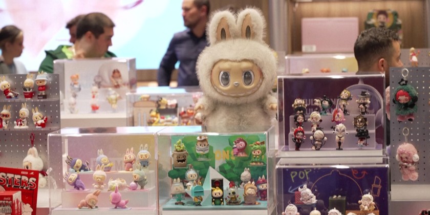 People queue to buy monster dolls as Germany's first Labubu store opens ...