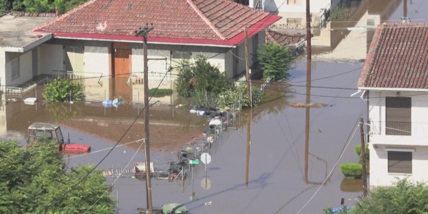 Central Greece town flooded after Storm Daniel downpours | Myanmar ...