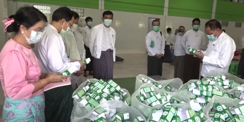 Healthcare Sector: Union Minister inspects factory, hospitals | Myanmar ...