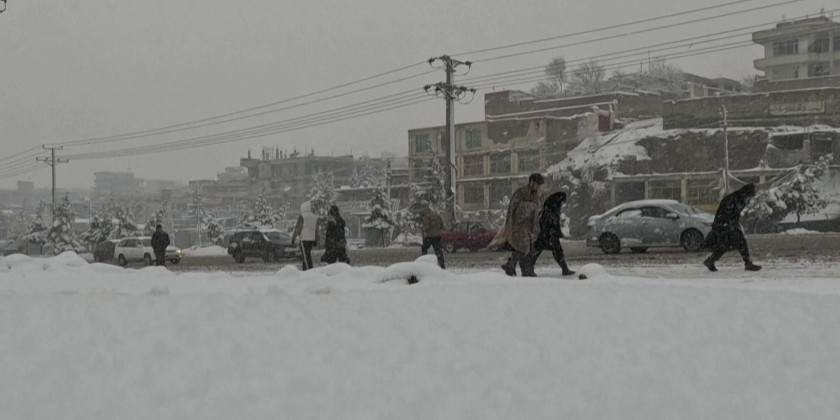 Heavy snowfall hits Afghanistan capital | Myanmar International TV