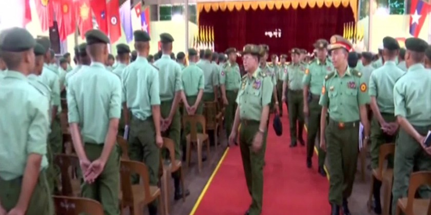 Inspection tour: Military Computer & Technological institute in Hopong ...