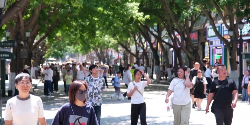 Northeast China's Harbin City stages ice sculpture exhibition in summer ...