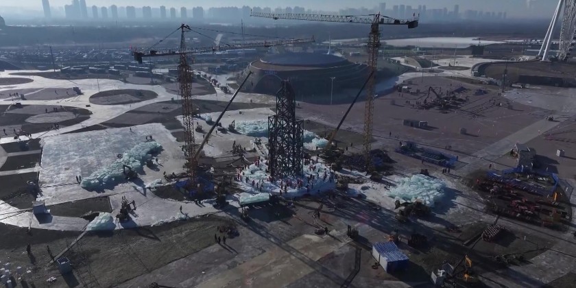 China Full-scale construction on the world’s largest ice-and-snow ...