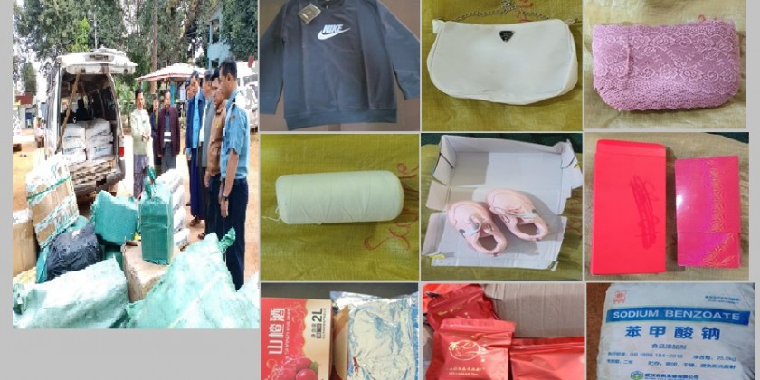 Illegal Trade: Illegal goods and teak confiscated | Myanmar ...