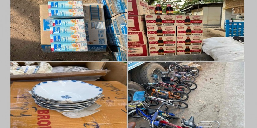 Illegal Trade: Illegal goods and vehicles confiscated | Myanmar ...