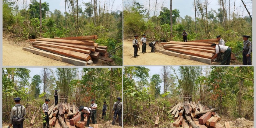 Illegal trade: Timbers, industrial materials seized | Myanmar ...