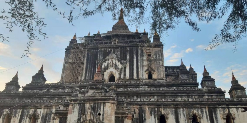 Ancient Temple renovation: Thatbinnyu Pagoda In Bagan Being Renovated ...