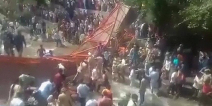 One dead, many hurt in India temple bridge collapse | Myanmar ...