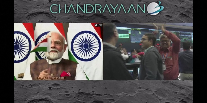 India becomes first nation to land spacecraft near Moon's south pole ...