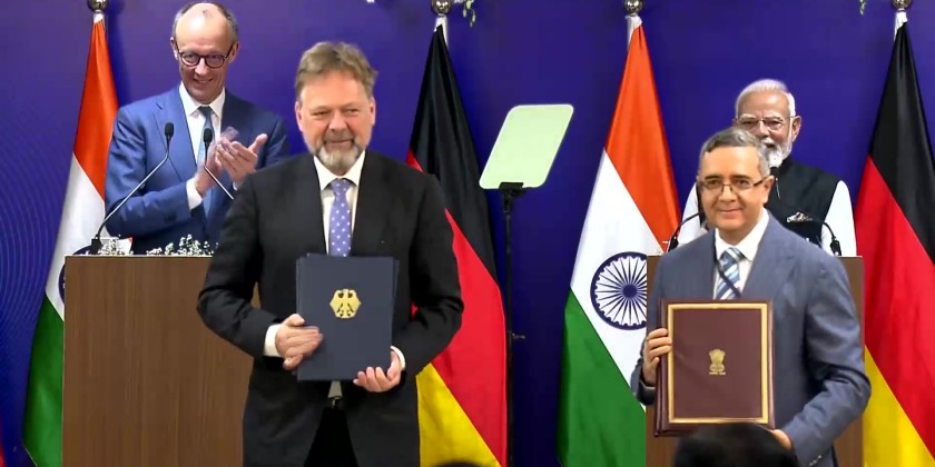 German Chancellor’s first India visit yields several MoUs | Myanmar ...