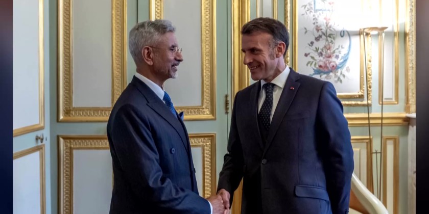 India's External Affairs Minister met French President | Myanmar ...