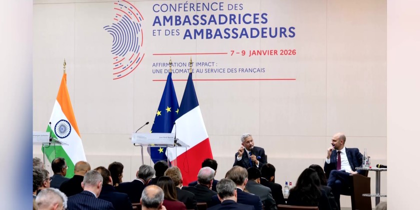 India's External Affairs Minister met French President | Myanmar ...