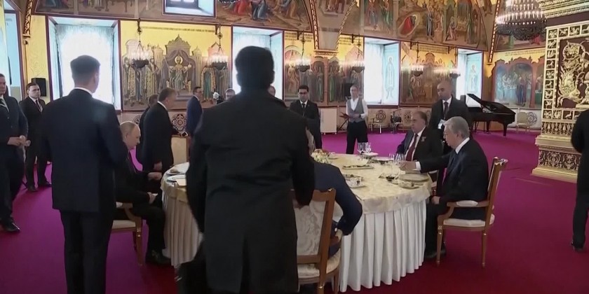 Putin and CIS leaders arrive for informal breakfast | Myanmar ...