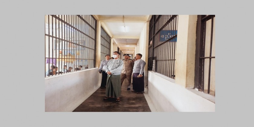 Inspection Team of MNHRC: Inspection team inspected Pathein Prison, PL ...