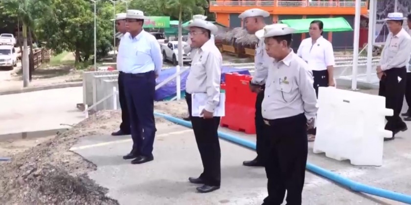 Inspection of construction works :Union Minister inspected road and ...