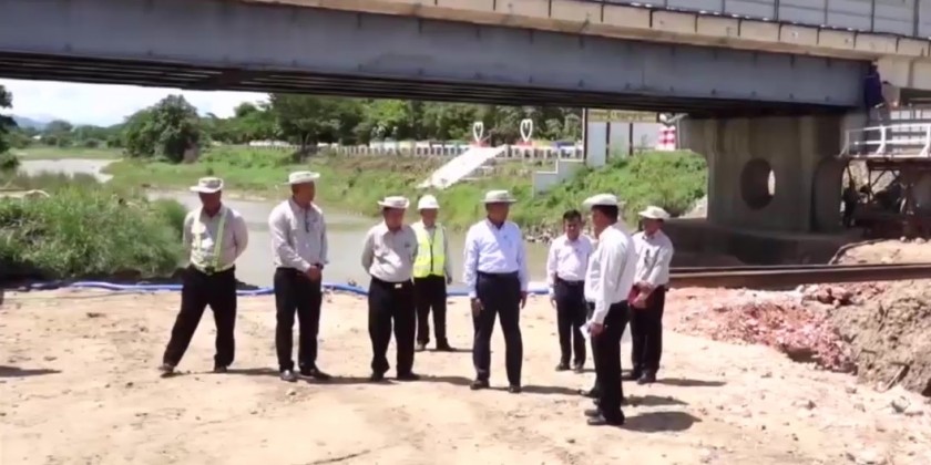 Inspection of construction works :Union Minister inspected road and ...