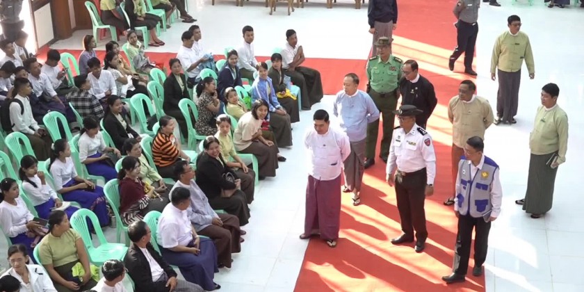 Inspections in Sittwe: Chief Minister inspects U Ottama Hall repair ...