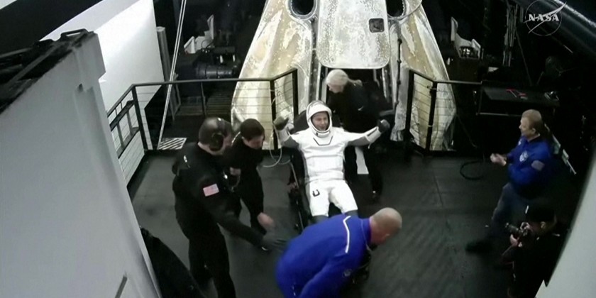 ISS astronauts return to Earth after first-ever medical evacuation ...