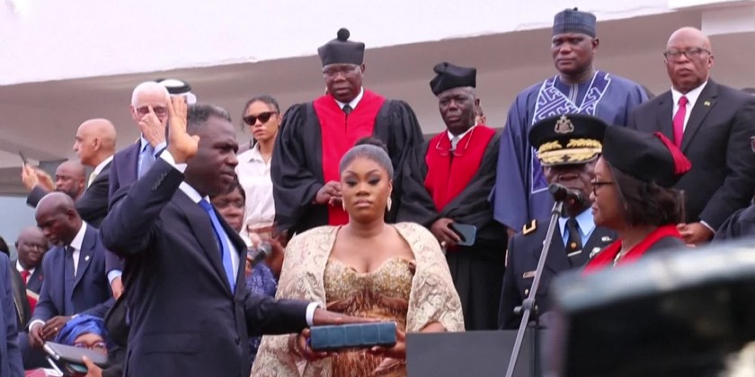 Joseph Boakai sworn in as Liberia's president | Myanmar International TV