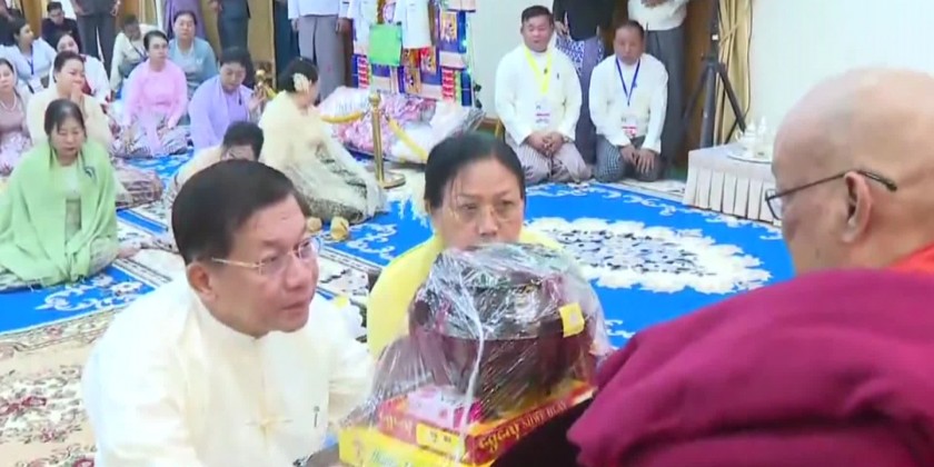 Kathina Robe Offering: Ceremony held at Maravijaya Monastery in Nay Pyi ...