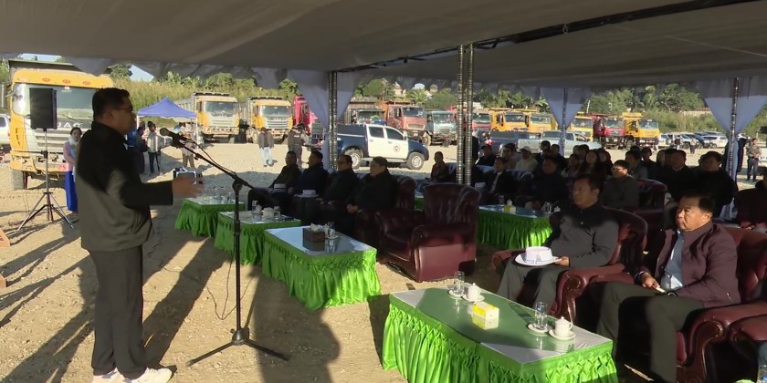 Protection from Flooding: Kachin State CM attended opening of sandbar ...