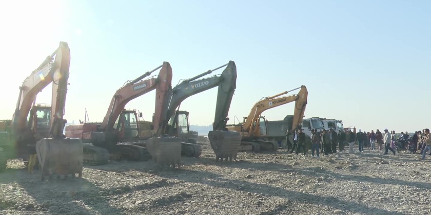 Protection from Flooding: Kachin State CM attended opening of sandbar ...