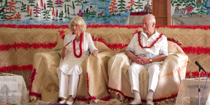 King Charles takes part in kava ceremony, meets locals during Samoa ...