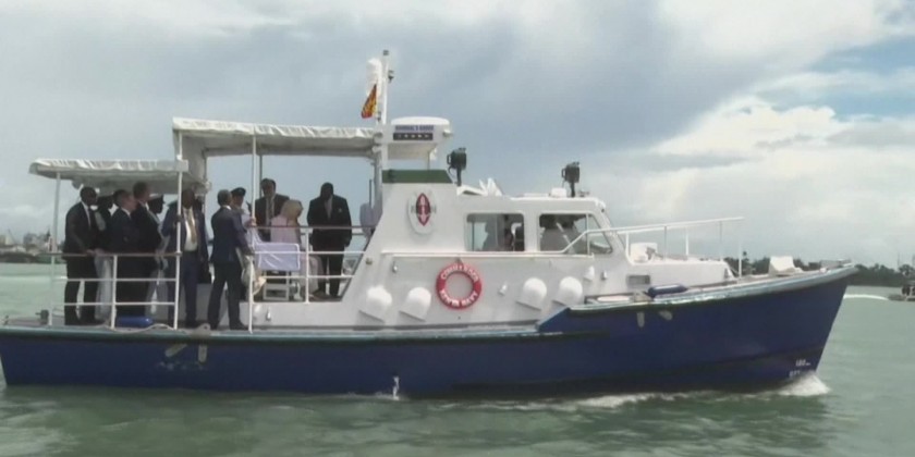 King Charles III and Queen Camilla visit Mtongwe Naval Base in Mombasa ...