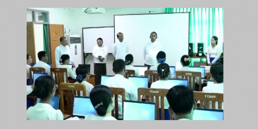 Computer basic training :MoL Union Minister attends opening ceremony ...